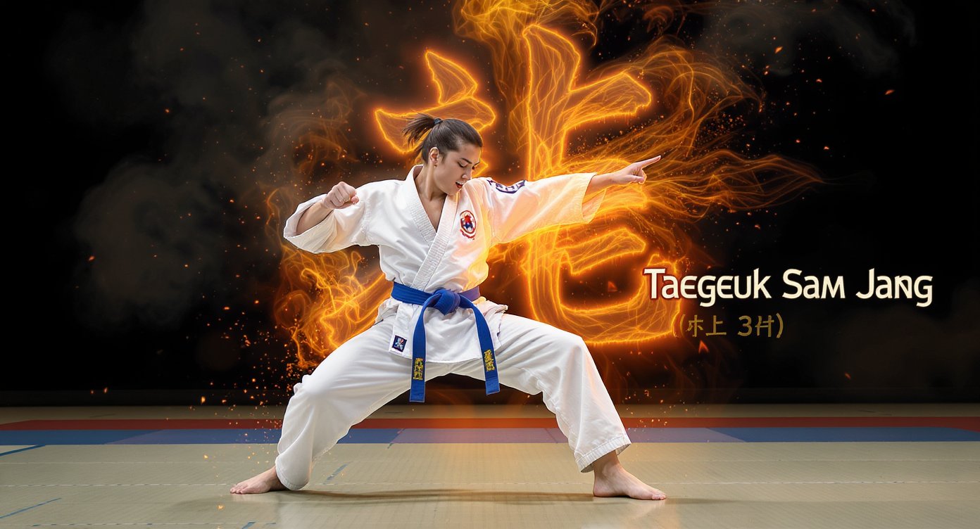 Bài quyền số 3 taekwondo - Taegeuk Sam Jang - Rikaidoshop